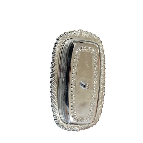 Unknown | Dining | Vintage Aluminum Silver Metal Butter Covered Dish ...